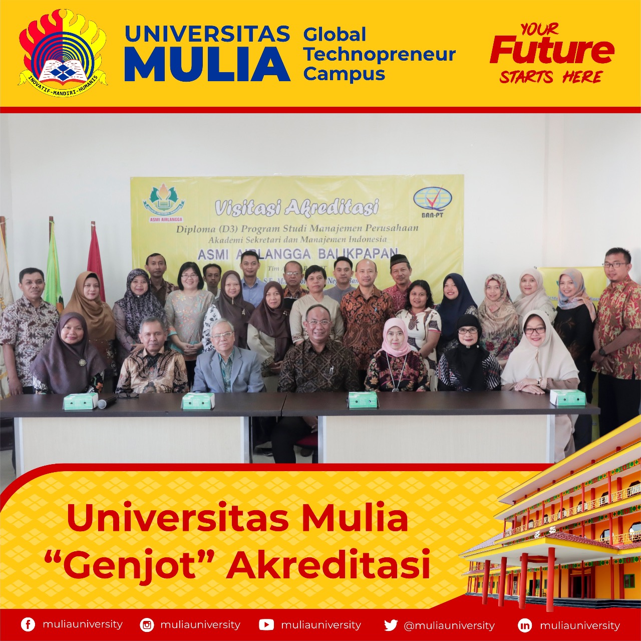 Universitas Mulia "Genjot" Akreditasi - Universitas Mulia