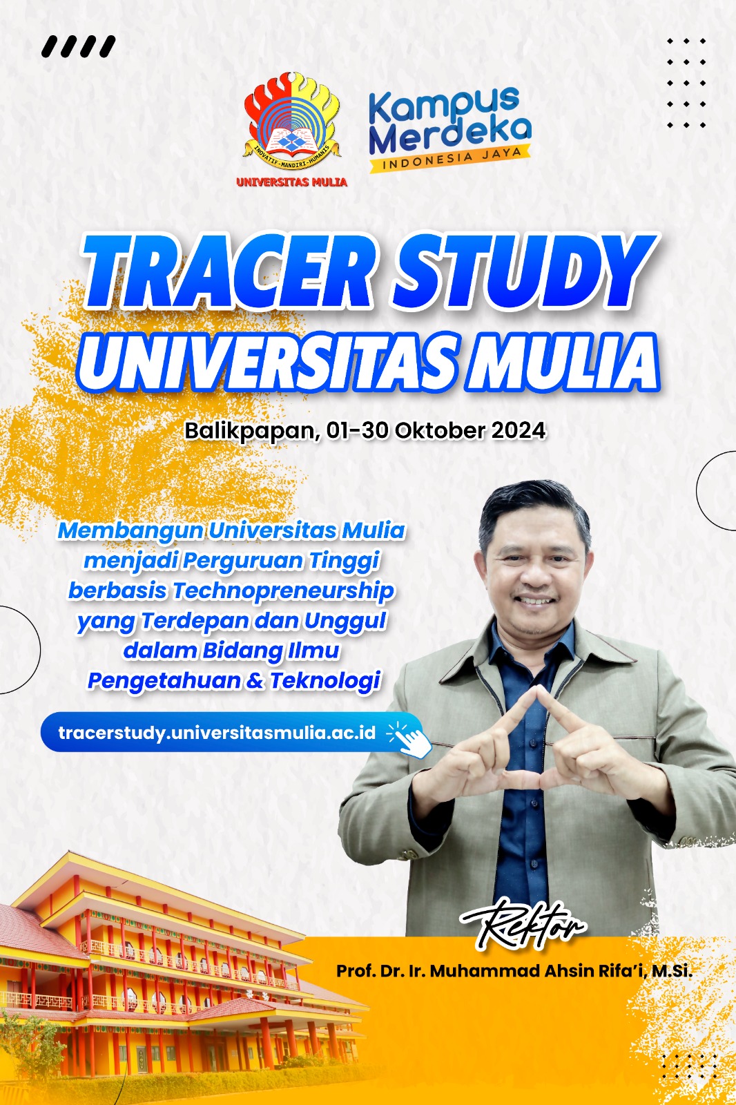 Rektor Universitas mulia Membuka Launching Tracer Studi bersama Program ...